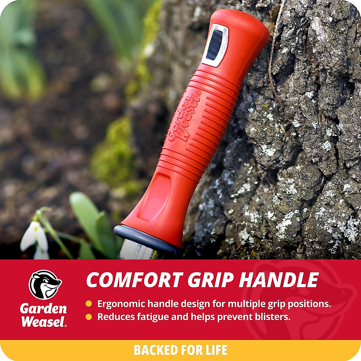 Garden Weasel Potting Scoop - Oversized | Dig and Transport | Planting and Gardening Hand Digging Tools, Heavy Duty Soil Scoop, Mini Gardening Shovel | 91362