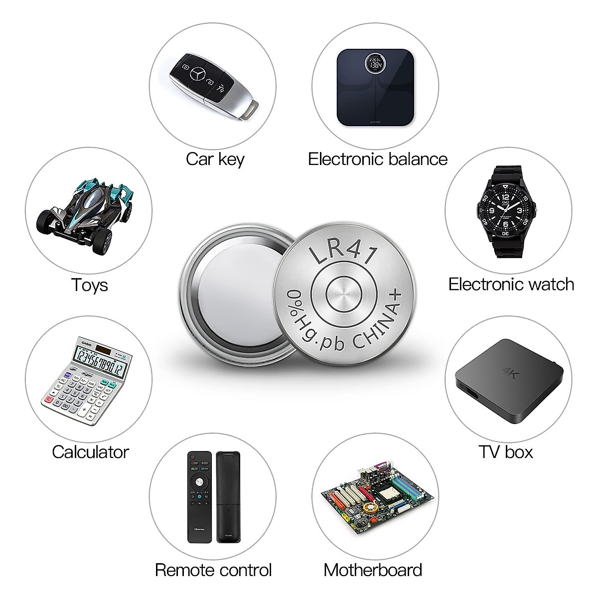 Yogamiler 40-Pack LR41 AG3 392 192 SR41 384 736 L736F Battery 1.5V Button Cell Batteries