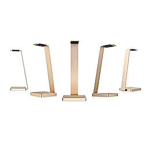 LUXA2 E-One Gold Solid-Metal Aluminum Universal Gaming Headphone Stand/Hanger/Holder for Headsets Display HO-HDP-ALE1GD-00