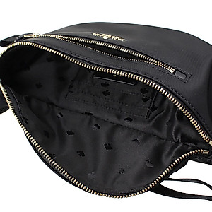 KATE SPADE CHELSEA BELT BAG WAIST FANNY PACK BLACK NYLON LEATHER