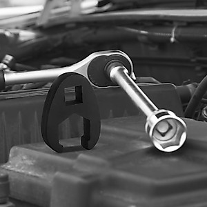 KUNTEC 15 Piece Crowfoot Flare Nut Wrench Set Metric Tool Kit for 3/8inch and 1/2inch Drive Ratchet 8mm to 24mm