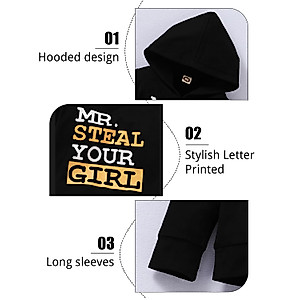 YALLET 2T 3T Toddler Baby Boy Clothes Fall Winter Outfit Sets Long Sleeve Letter Hoodies Top+Ripped Denim Pants 2pcs