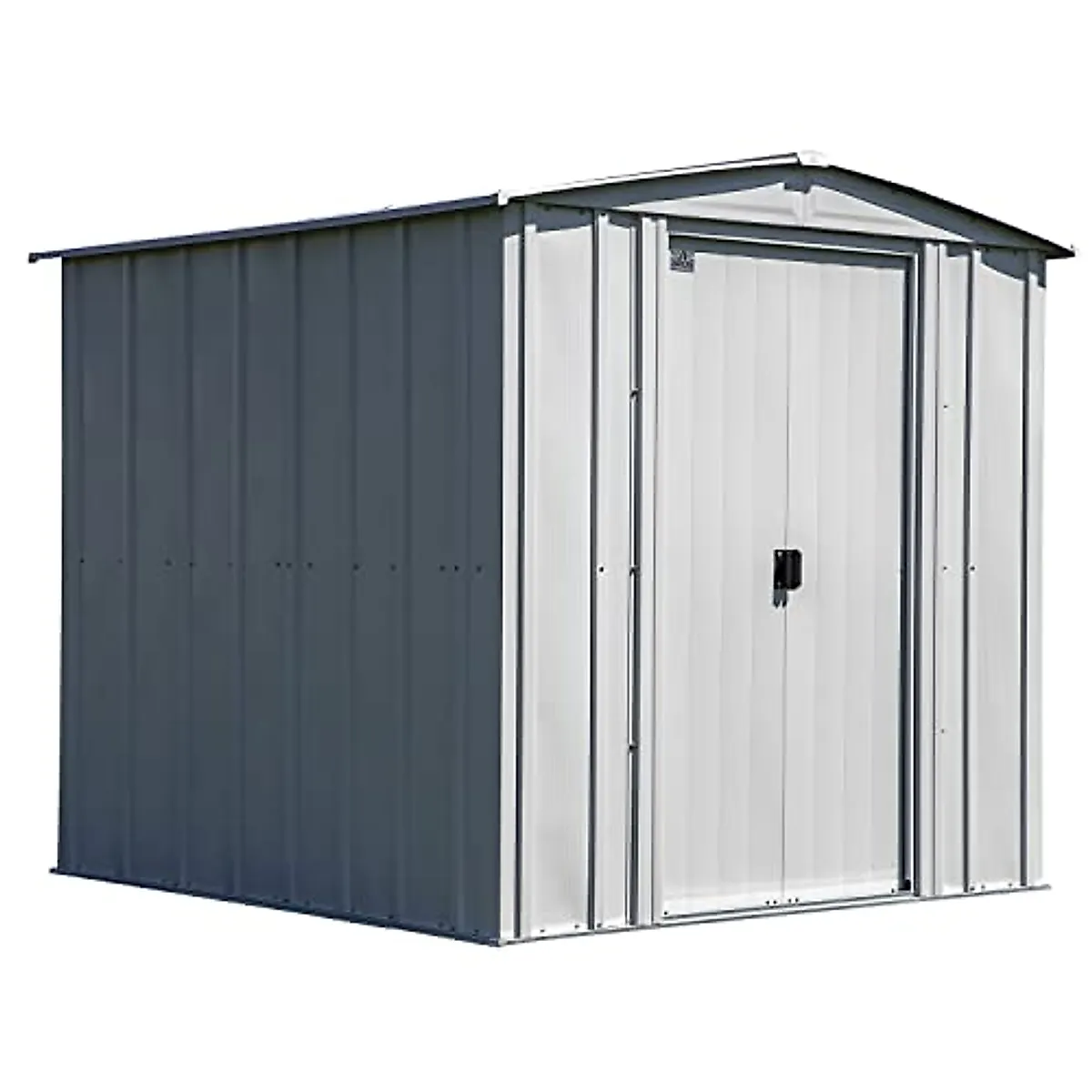 Arrow Classic Steel Storage Shed, 6x7, Flute Grey