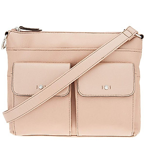 Tignanello Voyager Convertible Cross Body W/RFID Protection, Metallic Rose