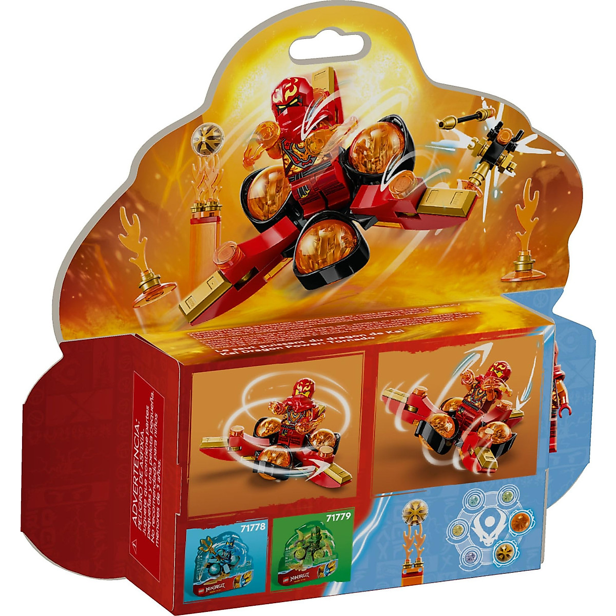 LEGO NINJAGO Kai’s Dragon Power Spinjitzu Flip 71777 Red Ninja Toy Building Set with Kai Minifigure; Gift for 6 year old Boys, Girls and Ninja Fans Who Love Buildable Action Figure Playsets