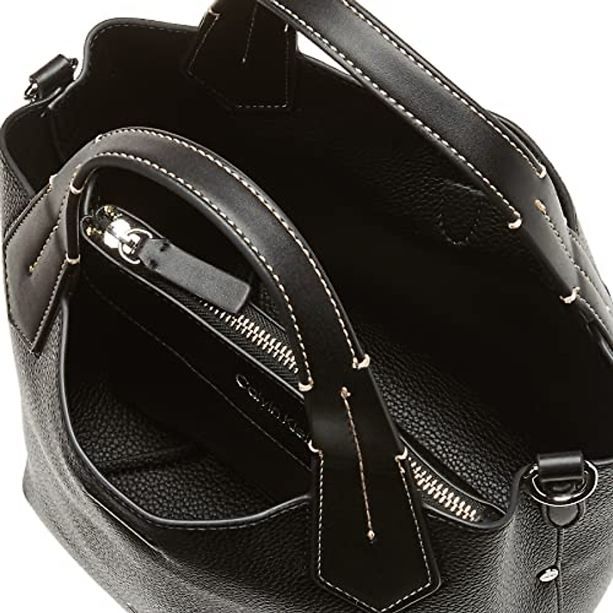 Calvin Klein Remy Rocky Road Novelty Crossbody, Black/Silver