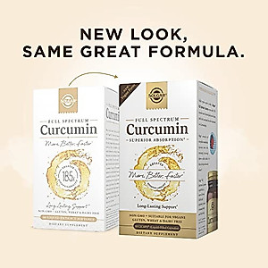 Solgar Full Spectrum Curcumin - 60 LiCaps - Superior Absorption - Brain, Joint & Immune Health - Non-GMO, Vegan, Gluten Free, Dairy Free - 60 Servings