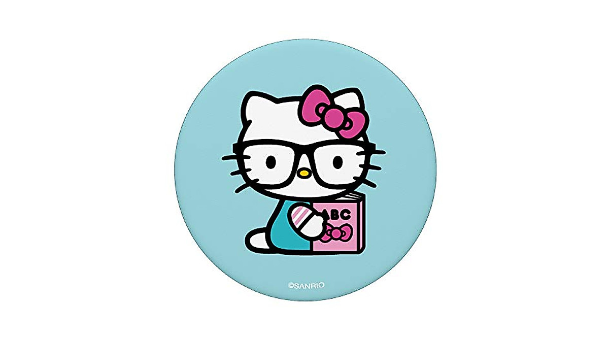 Hello Kitty Nerd Glasses PopSockets PopGrip - Secure Phone Grip & Stand
