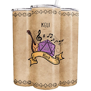 AVITO Personalized RPG Classes Tumbler - 20 oz Stainless Steel Tumbler with Lid and Straw