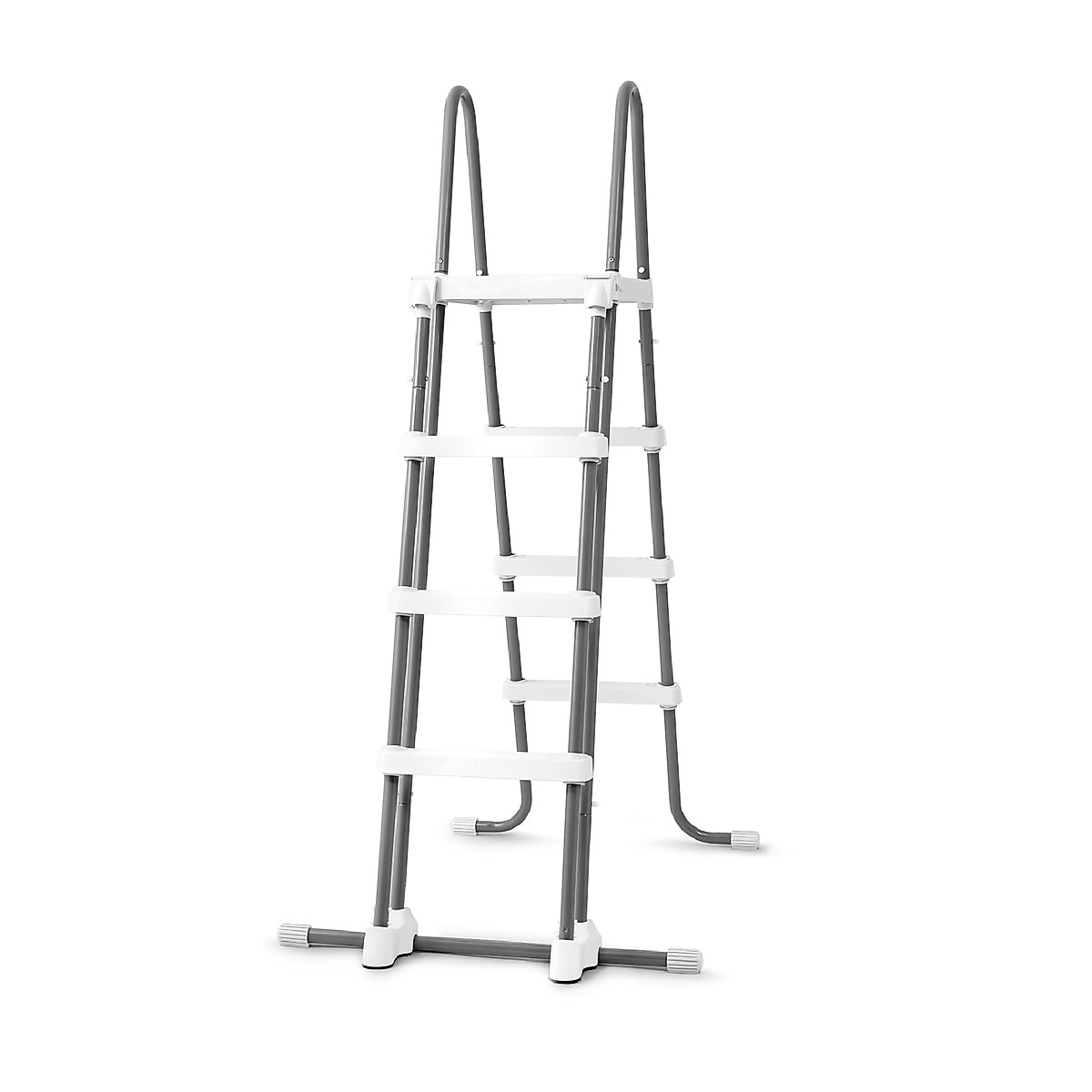 Intex 28076E Heavy Duty Deluxe Pool Ladder with Removable Steps for 48 Inch Depth Above Ground Pools