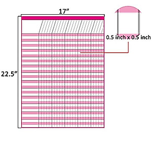 Youngever 6 Pack Multi-Color Laminated Dry Erase Incentive Chart with 120 Reward Star Stickers for Chore Responsibility, School Attendance, Homework Progress Tracking Chart (17 Inch x 22 Inch)