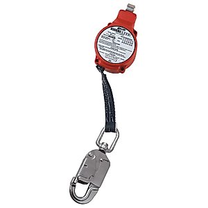 Miller MiniLite 11-Foot Personal Fall Limiter with Lanyard End Swivel/Shackle Snap Hook, 310 lb. Capacity (FL11-Z7/11FT)