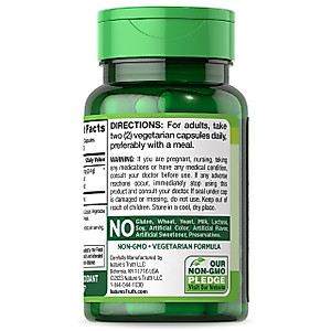 Nature's Truth Bilberry Fruit Extract Capsules | 2400mg | 100 Count | Non-GMO & Gluten Free Supplement