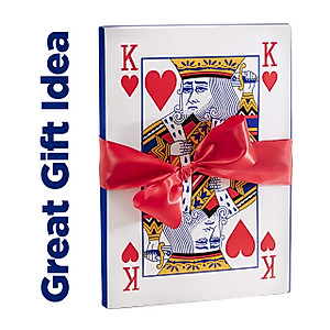 Jumbo Playing Cards - 10.5 x 14.5 Inches Full Deck Huge Poker Index Playing Cards Fun for All Ages!