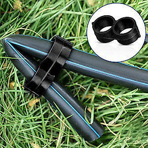 Maitys Irrigation Fittings Kit for Tubing 32 Piece Set, 8 Tees, 8 Couplings, 8 Elbows and 8 End Cap Plugs Barbed Connectors for Drip Sprinkler Systems, Garden, Patio, Lawn or Flower Bed (3/4 Inch)