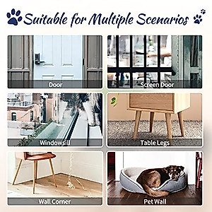Door Protector from Dog Scratching - Dog Scratch Door Protector for Furniture, Window, Wall, Cat Scratch Furniture Protector Self Adhesive (78 x 7.8in)