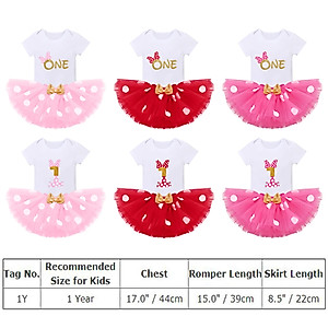 First Birthday Girl Outfit It’s My 1st Birthday Outfits Cake Smash Photo Props Newborn Christmas Outfit Pink Tutu Skirts Set Romper Headband Toddler Summer Clothes Short Sleeve Tutu for Toddler Girls