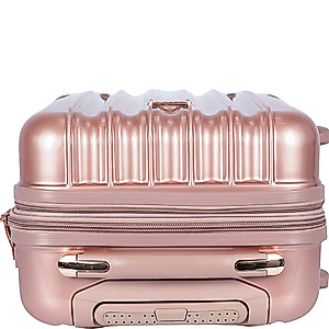 kensie Women's Alma Luggage Set, Black, 20-Inch Carry-On