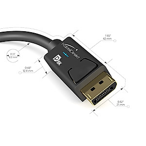 CableDirect – 8K DisplayPort & DP Cable, Special A.I.S. Shielding & Official VESA Certification – 3ft (for DP 1.4 Gaming PCs/laptops/Graphics Cards/Monitors, Supports 4K@120Hz, 144Hz/165Hz/240Hz)
