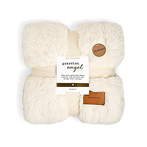 DEMDACO Guardian Angel Cream 60 x 50 Polyester Fiber Fabric Throw Blanket