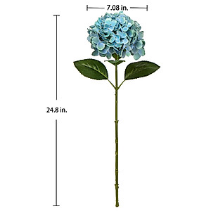 DILATATA 2 Pcs Faux Hydrangea Large Artificial Purple Hydrangea Flowers 26" Real Touch Hydrangea Flowers Lifelike Silk Hydrangea Stems for Wedding Party Garden Home Decor