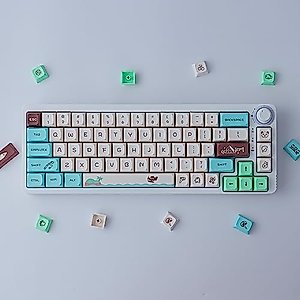 Sunzit PBT Keycaps XDA Profile 147 Keys Animal Forest Keycaps Dye-Sublimation with 7U Spacebar for Cherry MX Switches Mac Windows PC Mechanical Keyboards