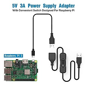 ANDTOBO USB Switch Extension Cable, Upgraded USB Extension Cord with On/Off Power Switch Cable for LED Strips, iOS System, etc- (2 Pack)