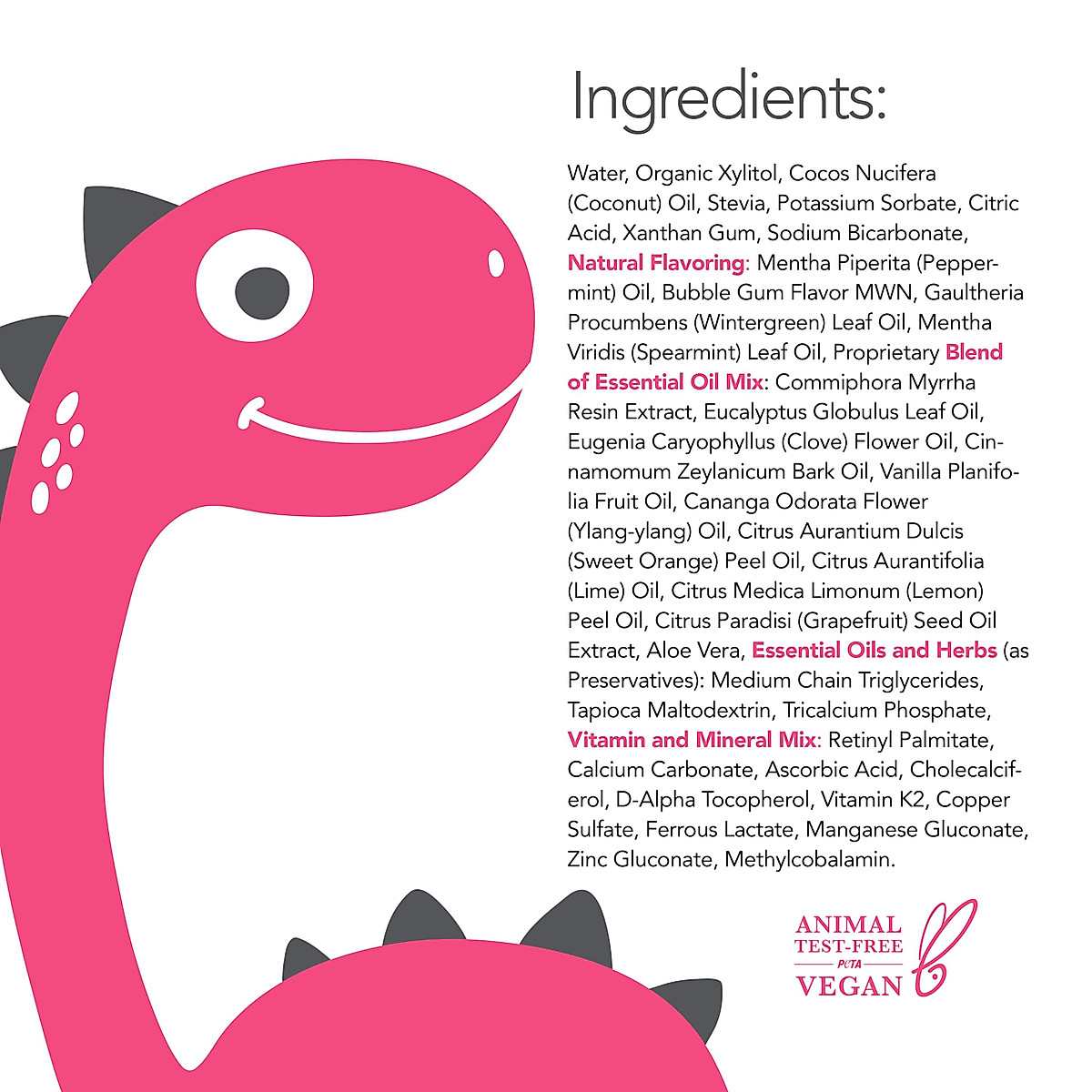 ORL Organic & Natural Bubblegum Toothpaste. Natural Safe Formula Uniquely Created to Clean Your Child’s Mouth, Helps Whiten Their Teeth Without Harmful Ingredients. Fluoride Free.