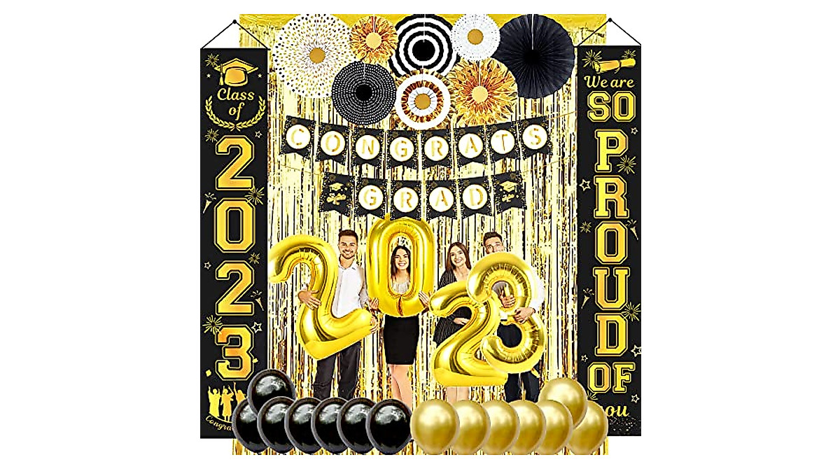 Marte&Joven Graduation Decorations Class Of 2023 - All-in-One Party Kit