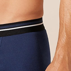 Amazon Essentials Men's Tag-Free Boxer Briefs, Pack of 5, Charcoal/Dark Blue/Dark Navy, X-Large
