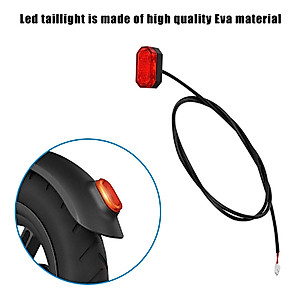 PRIMUZ Electric Scooter Rear Mudguard Bracket Tail Light Compatible with 4 Screws Fender Rubber Cap Set Compatible with 4 Holes E-Scooter Fenders Accessories (Color : White Set)