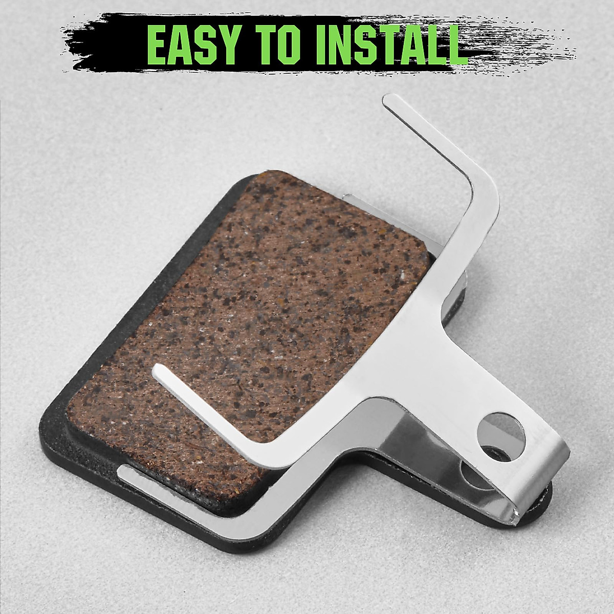 Zacro 2 Pairs Bike Brake Pads, Ceramic Bicycle Disc Brake Pads Fit for Tektro Shimano TRP Deore Br-M575 B01s Mt200 M525 M515 T615 T675 M505 M495 M486 M485, Mountain MTB Ebike Brake Pads Replacement