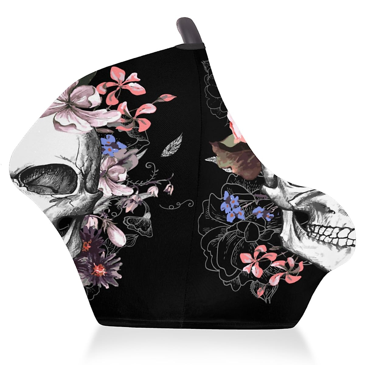 Death Sugar Skulls Baby Car Seat Cover for Baby Boys and Girls Breathable Lightweight Carseat Cover Baby Carrier Cover Soft Flexible for Girls Boys