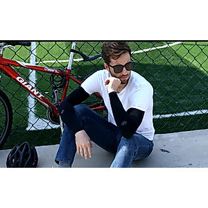 HOPESHINE Arm Sleeves UV Sun Protection Cooling UPF 50+ 4-Pairs for Men Women Cycling, Golf, Outdoor Sports