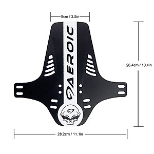 ProRuck Bike Mud Guard, Mountain Bike Fender Mudguard for Front and Rear MTB Mudguard