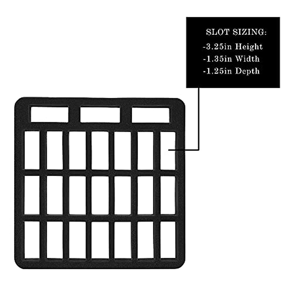 RHCOM Miniature Storage Sturdy Carrying Figure Case with 48 Slot Figurine Minature，Compatible with Warhammer 40k, Dungeons & Dragons and More
