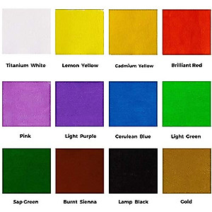 Mont Marte Signature Fabric Paint, 12pc x 0.7oz (20ml), Suitable for DIY Fashion and Homewares