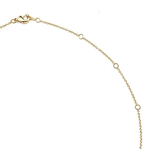 Delicate 18k Gold Plated Thin Chain Adjustable Choker Necklace for Women | Available in Gold, Rose Gold, or Silver (13", 14", 15", 16", 17" Lengths) | Perfect Chain Necklaces for Women (Gold)