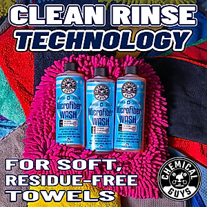 Chemical Guys CWS_201_16 Microfiber Cleaning Cloth & Car Wash Towel Concentrated Cleaning Detergent, 16 fl oz, Orange Scent