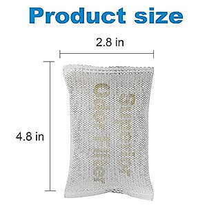 SAFILE 8Pack Activated Charcoal Odor Absorber,Refill Deodorizers Bamboo Charcoal Air Purifying Bags,Compatible with iTouchless Trash Cans 8 Gallon and Larger