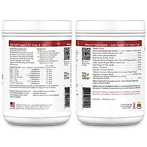 Wholistic Pet Organics - Dog Joint Supplement: Joint Mobility with Green Lipped Mussel - 1 Lb - Dogs Hip and Joint Support Supplement - Glucosamine Chondroitin for Dogs with MSM, Vitamins & Minerals