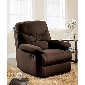 Wycian Bar Height Chairs, Kitchen Chair High Chair Seat Microfiber Chocolate for Living Room Bedroom Dining Rooms Garden 1PC