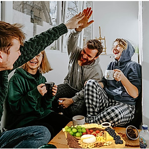 Bamboo Cheese Board and Knife Set, Cheese Board Charcuterie Set, Cheese Board Accessories Included, House Warming Gifts, New Home Meat & Cheese Tray Platter