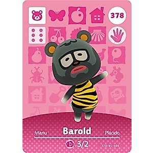 Barold - Nintendo Animal Crossing Happy Home Designer Series 4 Amiibo Card - 378