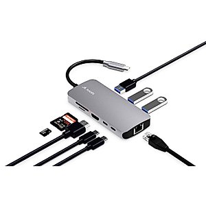 Juiced Systems BizHUB Pro - USB-C Multiport Gigabit Ethernet HDMI Adapter