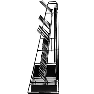 VEVOR Drying Rack for Lab 90 Pegs Lab Glassware Rack Steel Wire Glassware Drying Rack Wall-Mount/Free-Standing Detachable Pegs Lab Glass Drying Rack Black Cleaning Frame for School Laboratory Utensils