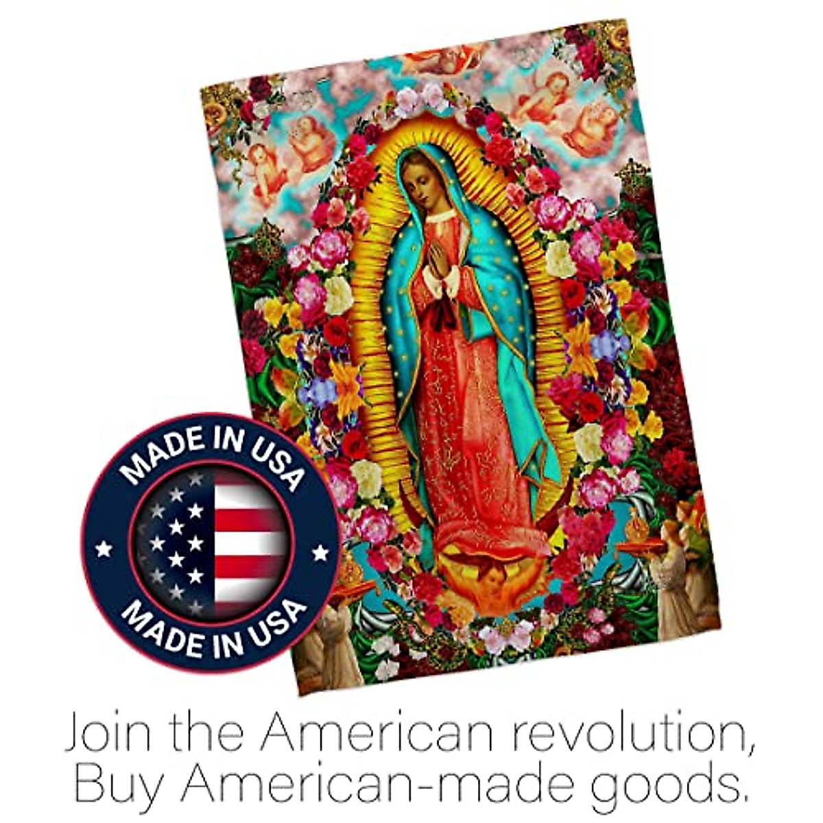 Ornament Collection Our Lady of Guadalupe Garden Flag Religious Faith Hope Grace Peace Dove Christian Religion Easter House Decoration Banner Small Yard Gift Double-Sided, Made in USA