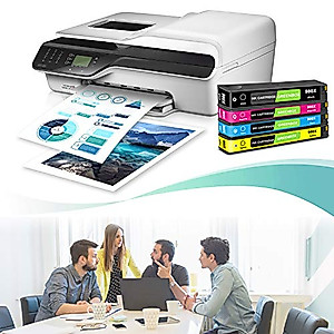 GREENBOX Remanufactured Ink Cartridge Replacement for 980X for HP Officejet Enterprise Color X555dn X585f X555xh Flow X585z MFP X585F X585dn Printer (1 Black 1 Cyan 1 Magenta 1 Yellow)