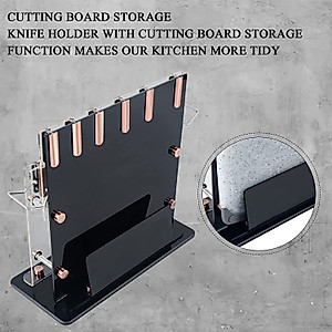 HL ZHUJIABAO Black Kitchen Knife Block Set with Cutting Board 15PCS Professional Sharp Chef Knife Set with Peeler & Scissor Cutlery Knives Set with Steak Knives as Gift