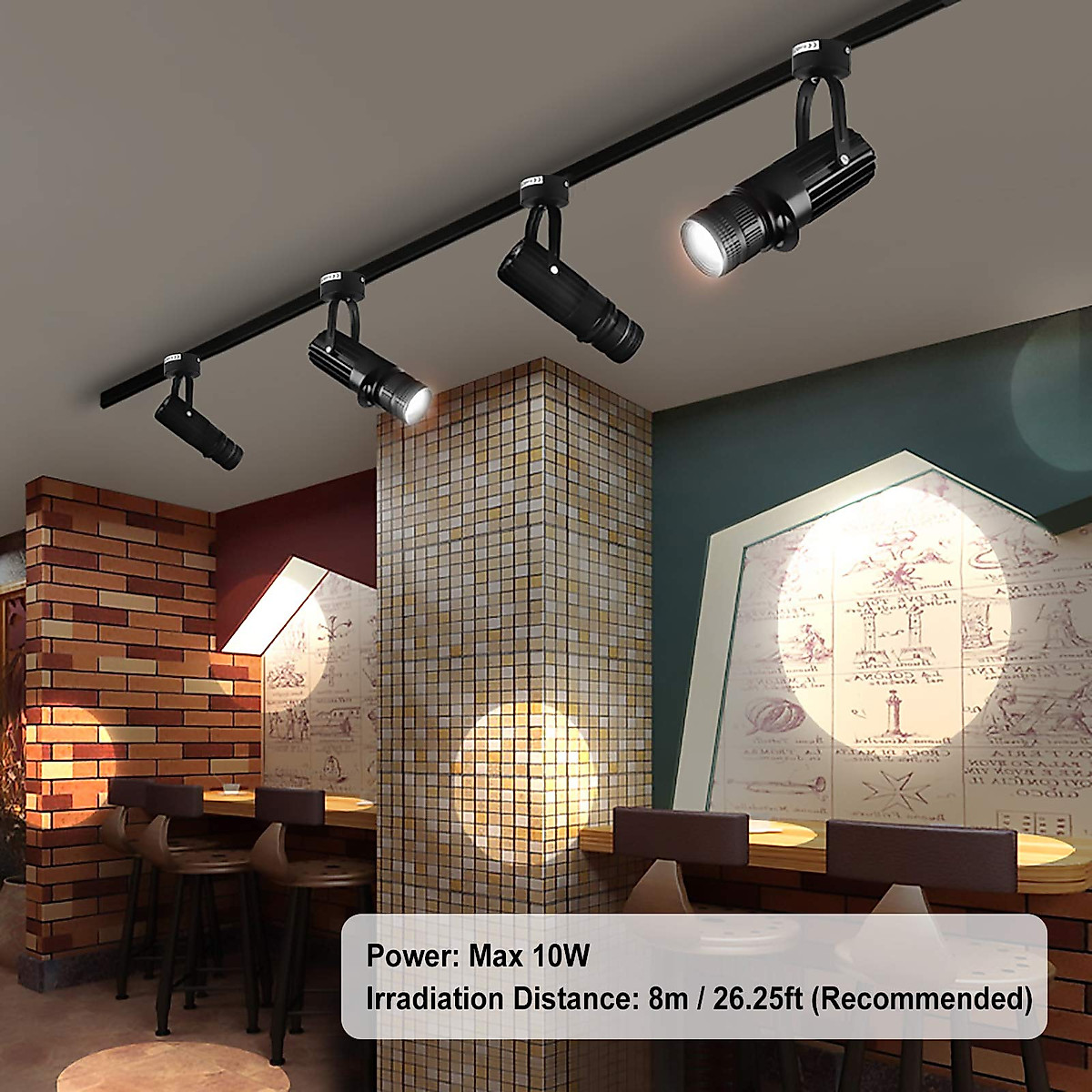 10W Led Spotlight,Round White Beam Spot Light,Manual Focus, 4 Adjustable Apertures,for Wedding DJ Disco Club Birthday Stage Effect Lighting